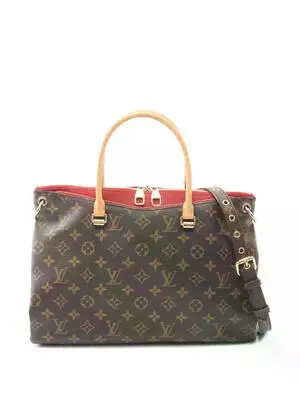 LOUIS VUITTON 2016 Monogram Pallas Mm Satchel - Brown