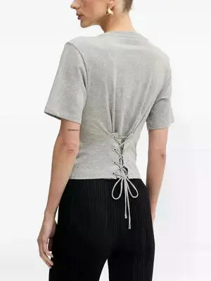 Patrizia Pepe Drawstring-detail Bustier T-shirt