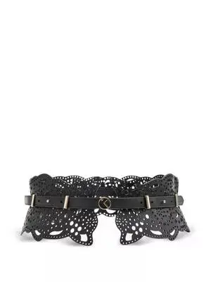 SAIID KOBEISY Leather Belt - Black
