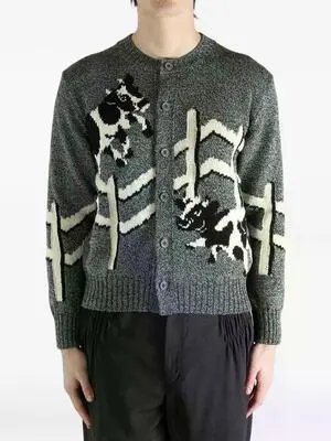 Junya Watanabe Cow Print Cardigan