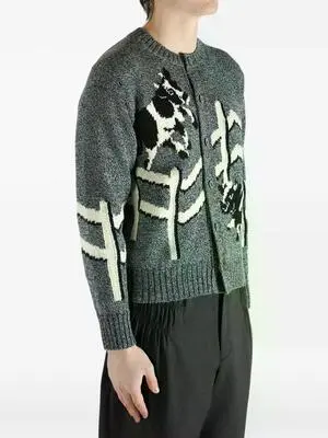 Junya Watanabe Cow Print Cardigan