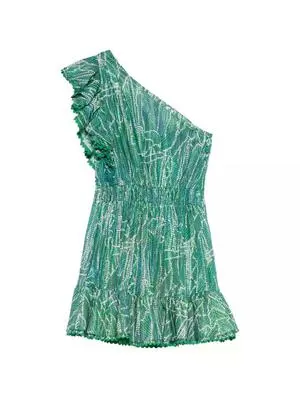 Poupette St Barth Corinne Mini Dress - Green