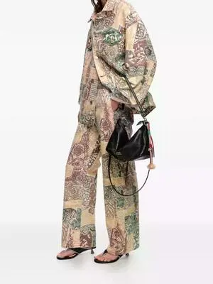 Bimba Y Lola Printed Cotton Jacket - Neutrals