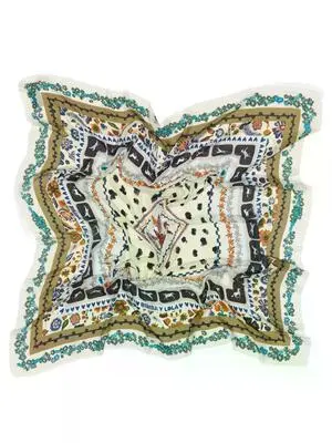 Bimba Y Lola Floral Print Scarf