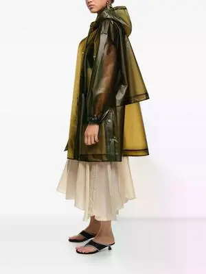 Bimba Y Lola Hooded Trench Coat - Green