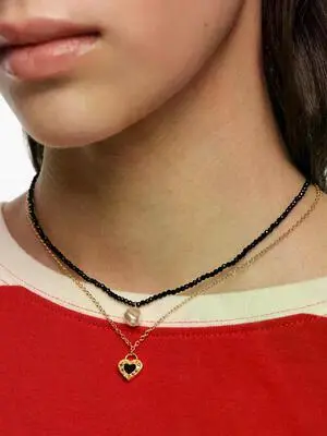 Bimba Y Lola Heart Pendant Layered Necklace