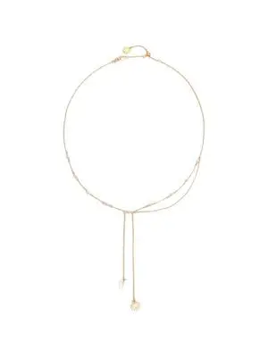 Bimba Y Lola Moon Sun Beaded Necklace - Gold