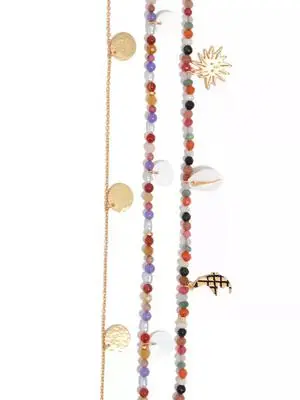 Bimba Y Lola Beaded Charm Necklace