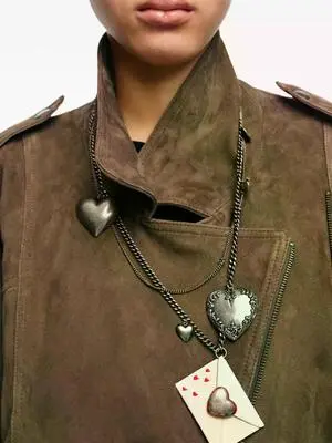 Bimba Y Lola Heart And Envelope Charm Necklace