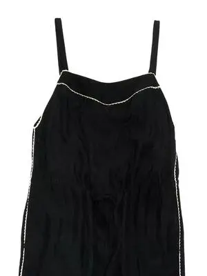 Bimba Y Lola Drawstring Pipe-trim Detailing Jumpsuit