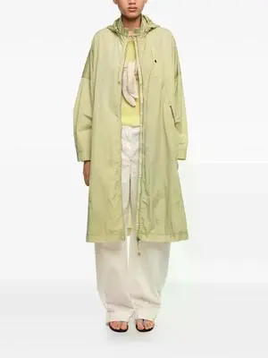 Bimba Y Lola Hooded Zipped Coat - Green