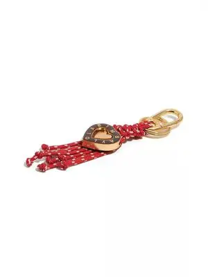 Bimba Y Lola Heart Motif Keyring - Red