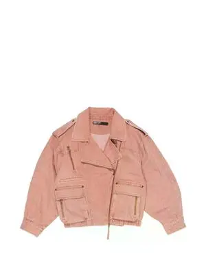 Bimba Y Lola Zip-up Denim Jacket - Pink