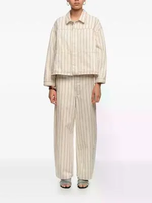 Bimba Y Lola Striped Wide-leg Trousers