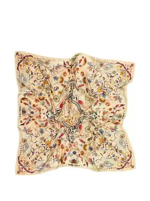 Bimba Y Lola Tropical Birds Patterned Scarf