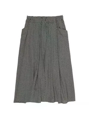 Bimba Y Lola Gingham-pattern A-line Skirt - Black
