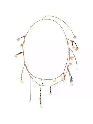 Bimba Y Lola Charm Pendant Necklace - Gold