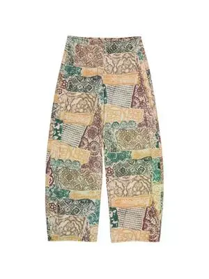 Bimba Y Lola Graphic-print Trousers - Neutrals