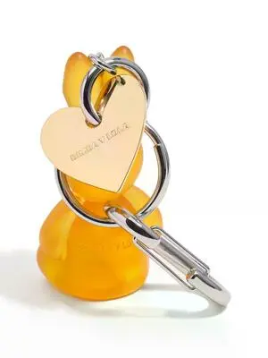 Bimba Y Lola Rabbit Heart Charm Keyring