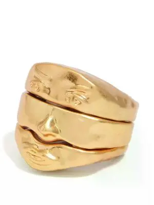 Bimba Y Lola Face Engraved Logo Ring