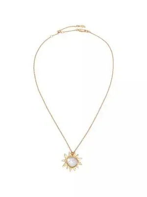 Bimba Y Lola Pearl Sun Pendant Necklace - Gold