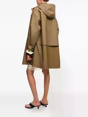 Bimba Y Lola Buttoned Hooded Coat