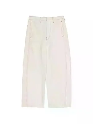 Bimba Y Lola Stitched Barrel Trousers - Neutrals