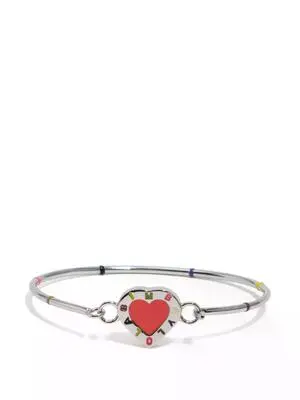Bimba Y Lola Heart Charm Bracelet - Silver