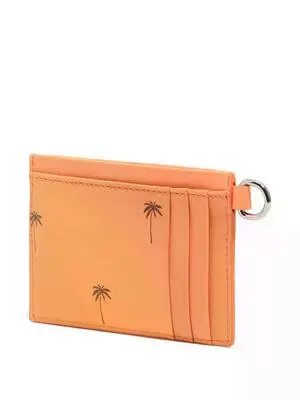 Bimba Y Lola Palms Small Leather Cardholder - Orange