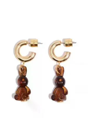 Bimba Y Lola Rabbit Hoop Earrings