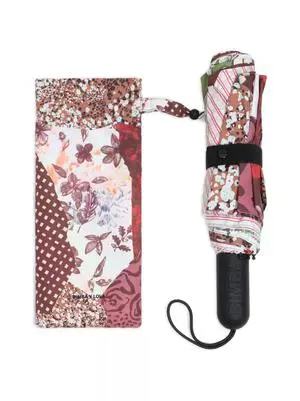 Bimba Y Lola Patchwork-print Umbrella - Brown
