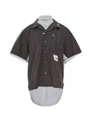 Mihara Yasuhiro Plaid Striped Shirt