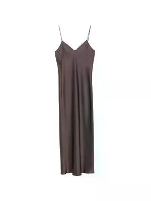 Antonelli Firenze V-neck Slip Maxi Dress - Brown