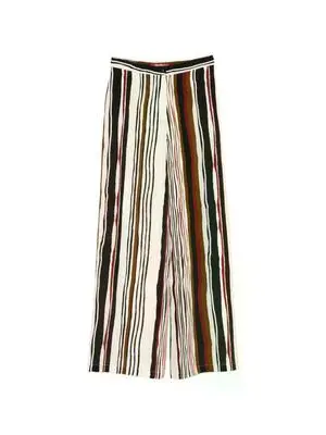 Max Mara Striped Trousers - White