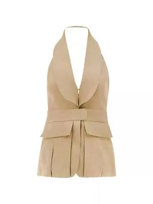 Alexis Micoli Sleeveless Vest - Neutrals