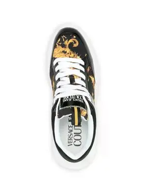 Versace Baroque Lace-up Sneakers