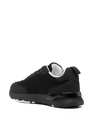 Versace Logo-detail Lace-up Sneakers - Black