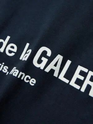 GALLERY DEPT. French Lux Logo-flocked Cotton-jersey T-shirt - Black