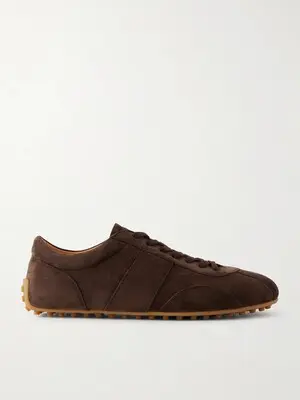 TOD'S T Marathon Suede Sneakers - Brown