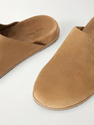 Rick Owens Granola Suede Mules