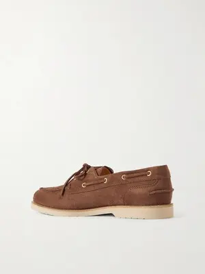 Brunello Cucinelli Suede Boat Shoes