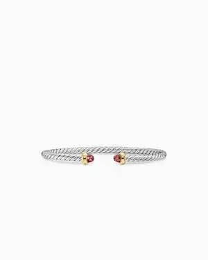 David Yurman Micro Cable Flex Teen Bracelet - Rhodolite Garnet