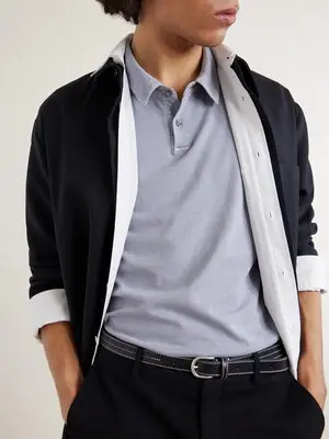 JAMES PERSE Supima Cotton-jersey Polo Shirt