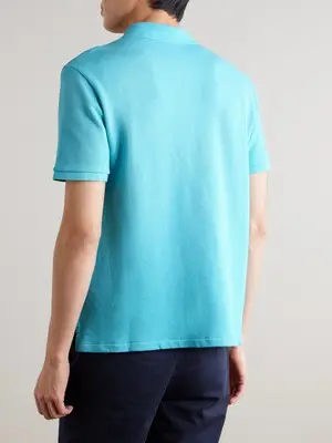 Polo Ralph Lauren Cotton-blend Jersey Polo Shirt - Blue