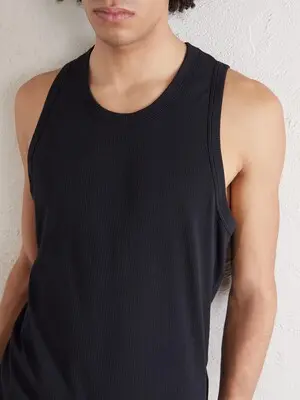 JAMES PERSE Ribbed Tank Top - Black