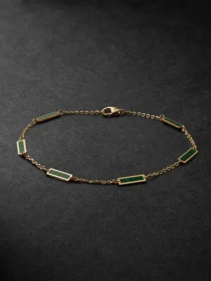 Jia Jia Malachite Bracelet - Gold