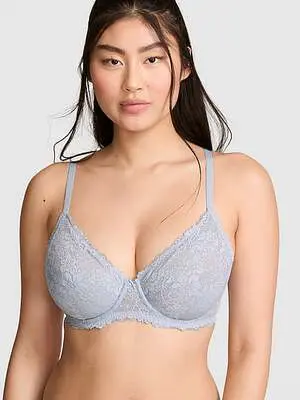 Pink Wink Wink™ Undercover Lift Unlined Demi Bra - Blue
