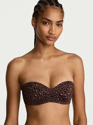 Victoria's Secret Bare Lightly Lined Sweetheart Strapless Bra - Print