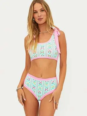 Victoria's Secret Beach Riot Francis Bikini Top - Blue