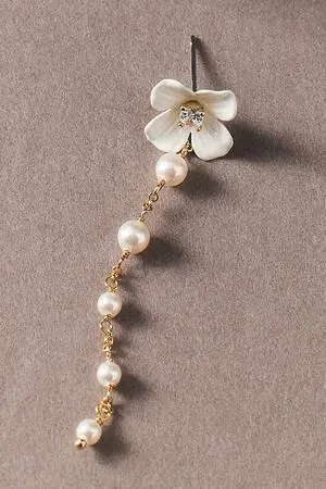 Nadri Ajoa Daisy Freshwater Pearl Drop Earrings